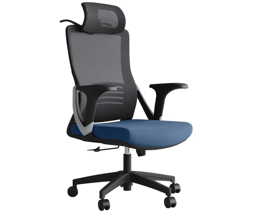 Echo Orthopedic Office Chair -Navy/Black | Dignity Furniture